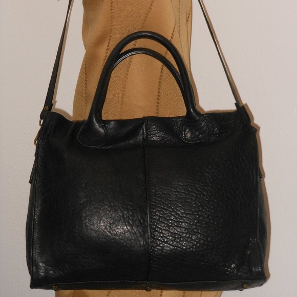 Bags | Maxon Collection Black Genuine Leather Shoulder Bag | Poshmark
